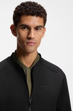 HUGO BOSS Sweatjacke Porsche Spirit 70 Capsule Collection Premium Herrenmode Innovative Geruchskontroll-Technologie HEIQ MINT