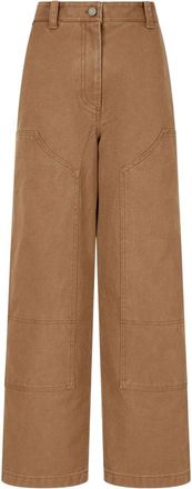 STUDIO TOMBOY Hose mit weitem Bein - Braun