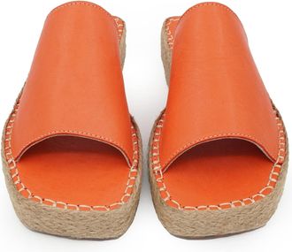 Bonateks FRRBTRLK100244, Wedge Sandalen Damen, Orange, 39 EU, Orange, 39 EU