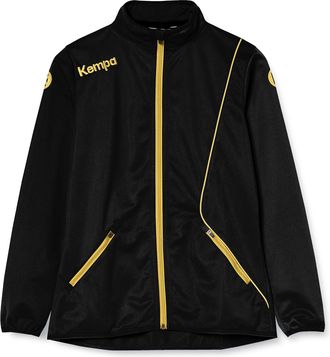 Kempa Damen Damen Jacke Curve Classic Jacke, schwarz/gold, 2XL, 200508605