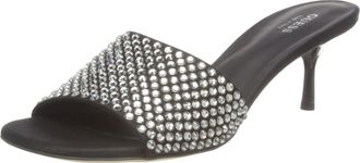 Guess Damen EUGY Sandal, Black, 40 EU