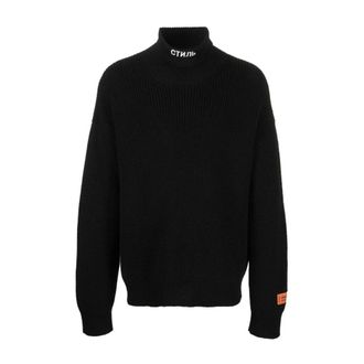 Heron Preston Herren, Strickwaren, Schwarzk, LGr&ouml;&szlig;e