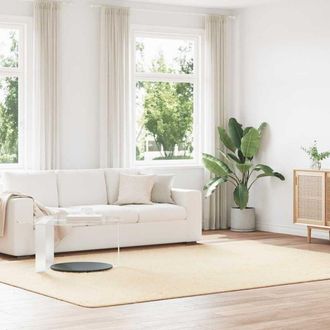 vidaXL vidaXL Tapis shaggy &agrave; poils longs NAVARRA cr&egrave;me 240x340 cm polyester