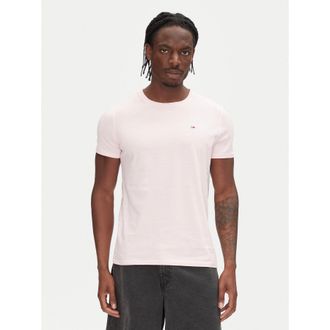 Tommy Jeans T-Shirt DM0DM04411 Rosa Slim Fit