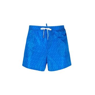 Dsquared2 Monogramme Badeshorts - - Swimwear - Herren - Blau - XS