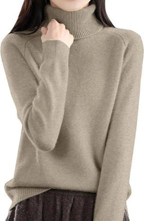 Generic Pull Femme &Eacute;l&eacute;gant Col Rond Sweatshirt Manche Longue Basique Pulls Tricot&eacute; Thermique &Eacute;pais Automne Chaud Stretch Pullover Confortable 2025 Nouveau Tsh