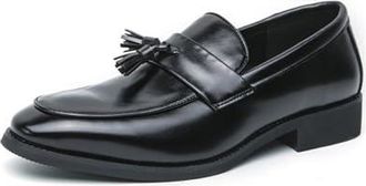 Minitoo Mocassins dété confortables pour homme avec pompon, Y8777 Noir, 45 EU