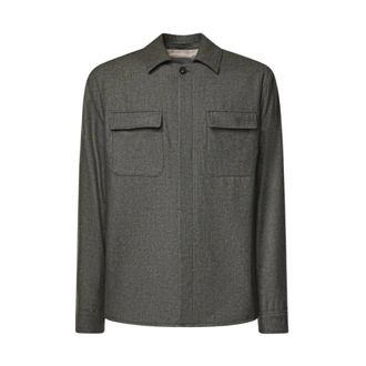 Eleventy Hemdjacke - - Jackets - Herren - Gr&uuml;n - 2XL