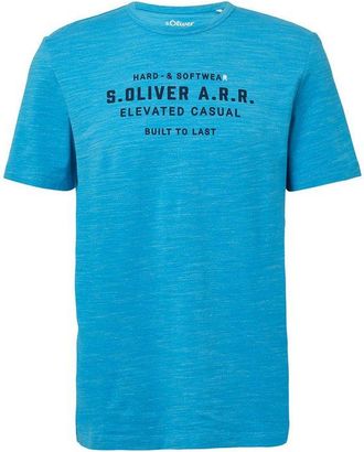 s.Oliver T-Shirt melierte Optik