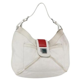 Loewe Sac bandouli&egrave;re en cuir Pre-owned - Femme - Pre-owned - Blanc - Taille: ONE Size