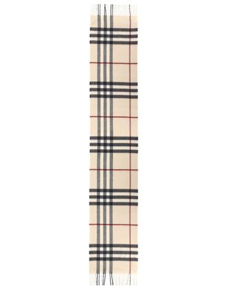 Burberry Cashmere Check Scarf - Beige