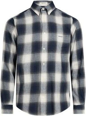 GANT Chemise droite col boutonn&eacute; &agrave; carreaux en coton