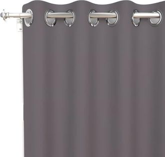 Soleil d'Ocre Soleil dOcre 31233 Alix Rideau Â Ösen Polyester Anthrazit 135x250 cm