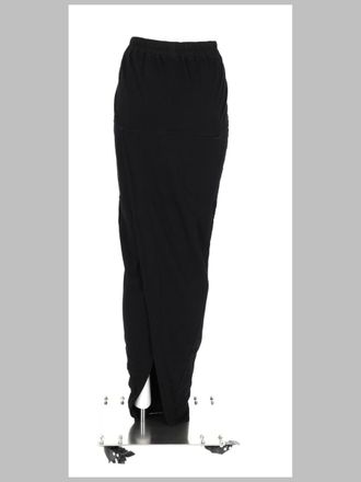 Rick Owens Floor-Length Pillar Cotton Skirt - Black