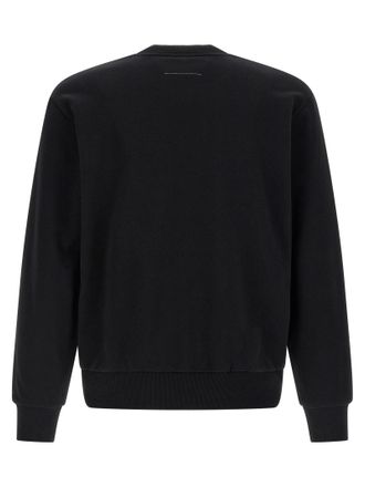 Maison Margiela Mens Black Cotton Sweatshirt Clothing