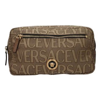 Versace Homme, Sacs, Beige, Taille: ONE Size Fabric Backpack