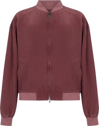 Versace Homme, Vestes, Rose, Taille: L Bomber en soie