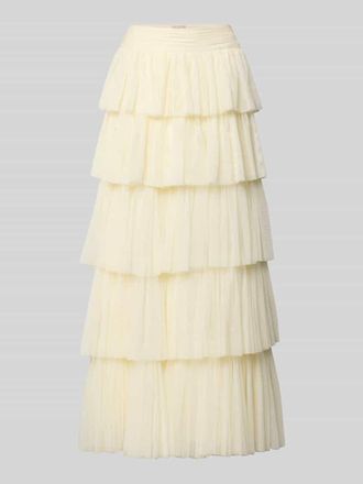 Lace & Beads Maxirock aus T&uuml;ll im Stufen-Look