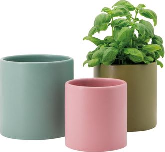 Remember Pflanztöpfe, 3er-Set Turin - für Standard-Kräutertöpfe - Moderne Pflanzentöpfe