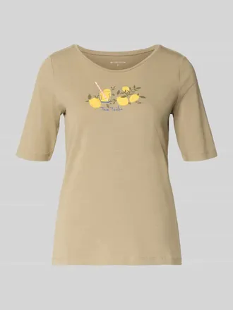 Tom Tailor Regular Fit T-Shirt aus Baumwoll-Mix mit Motiv-Print
