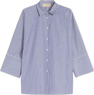 Max Mara Femme, Blouses et Chemises, Bleu, Taille: 34 FR Hudson Oversized Poplin Shirt