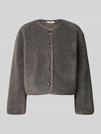 0039 Italy Jacke aus Teddyfell mit Knopfleiste Modell RICARDA