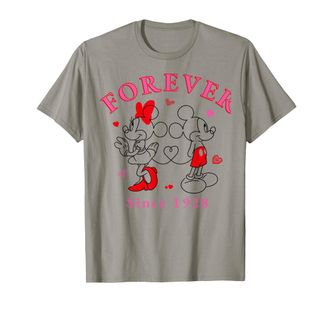 Disney Mickey Mouse And Minnie Forever Valentine T-Shirt