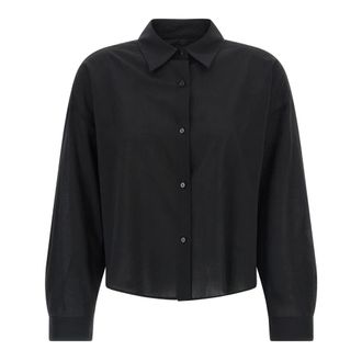 Xacus Femme, Blouses et Chemises, Noir, Taille: 36 FR Chemise Semi-Transparente Heather