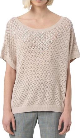 Fracomina Femme, Pulls, Beige, Taille: 42 FR Maglia di filo