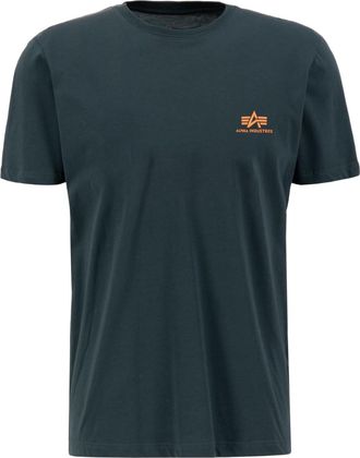 Alpha Industries Alpha Industries Herren Basic T Small Logo T-Shirt, Dark Petrol, 3 XL