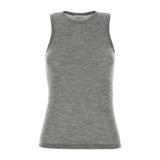 Saint Laurent Tank Top - - Knitwear - Damen - Grau - L