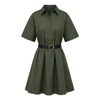 Imperial Femme, Robes, Vert, Taille: 36 FR Shirt Robes