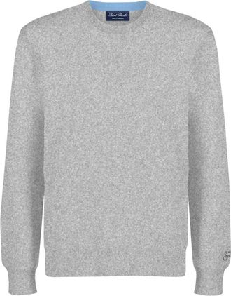 MC2 Saint Barth Rundhals-Strickware - - Knitwear - Herren - Grau - 2XL