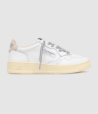 Autry Baskets Medalist Low Leat Swoll White Silver