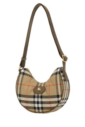 Burberry Womens Embroidered Canvas Crossbred Bag Sandipcheck Borse A Mano