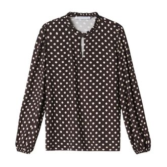 Mar De Margaritas Femme, Blouses et Chemises, Noir, Taille: 38 FR Camicia a lupetto