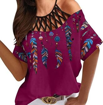 Janly T-shirt noir simple T-shirt doux pour femmes avec col rond design d&eacute;contract&eacute; &agrave; l&eacute;paule pour un look quotidien confortable femmes grandes tailles, lil