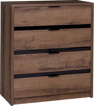 Mirjan24 Kommode Reton K4SZ R03, Schubladenkommode, Mehrzweckschrank, Sideboard, Highboard, Wohnzimmerschrank, Schrank, Wohnzimmer (Monastery Eiche/Monastery E