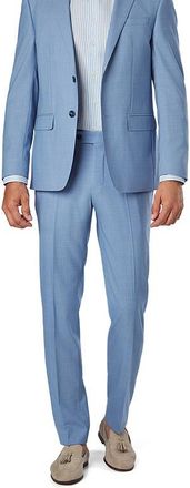 Daniel Hechter Herren Hosen blau Schurwoll-Stretch