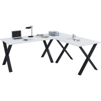 ebuy24 X Schreibtisch Eckschreibtisch 190x190x80