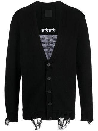 Givenchy pull en coton à motif 4G - Noir