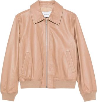 Yves Salomon Femme, Vestes, Rose, Taille: 40 FR Leather Vestes