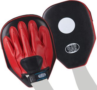 Bay Bay Redstar Linear Fokus-Pratzen, Schwarz/Rot, 28 x 19 cm