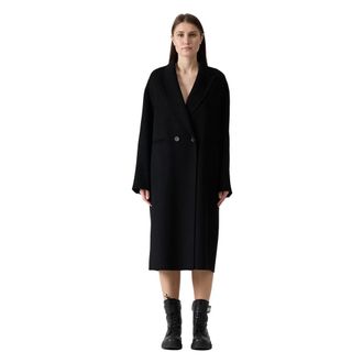 Ermanno Scervino Doppelreihiger Mantel - - Coats - Damen - Schwarzk - M