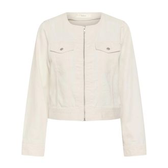 Inwear Denim Jacket - - Jackets - Damen - Beige - S