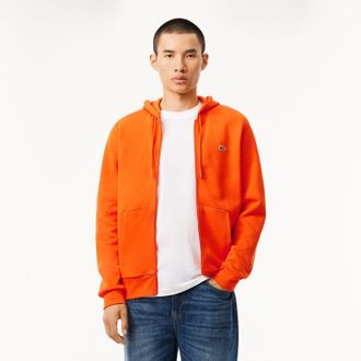 Lacoste Hoodie mit durchgehendem Rei&szlig;verschluss f&uuml;r Herren (Orange)