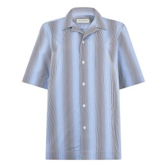 Dries Van Noten Homme, Chemises, Bleu, Taille: S Chemise &agrave; manches courtes