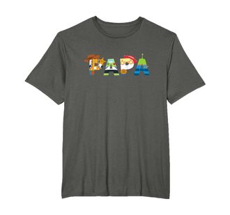 Pixar Disney and Pixars Toy Story Papa Fathers Day Dad Birthday T-Shirt