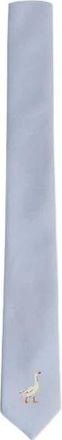 Moschino Homme, Accessoires, Bleu, Taille: ONE Size Goose Silk Tie