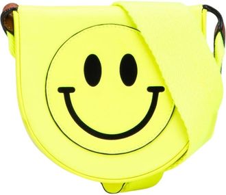 Loewe Pre-owned Petit Sac Bandouli&egrave;re Smiley Heel en Cuir Lisse - Femme - Pre-owned - Jaune - Taille: ONE Size